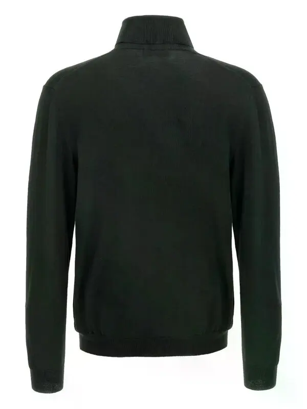 ZANONE Roll Neck Top - Green