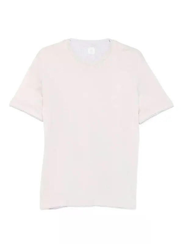 Eleventy Cotton Crew-neck T-shirt - Neutrals