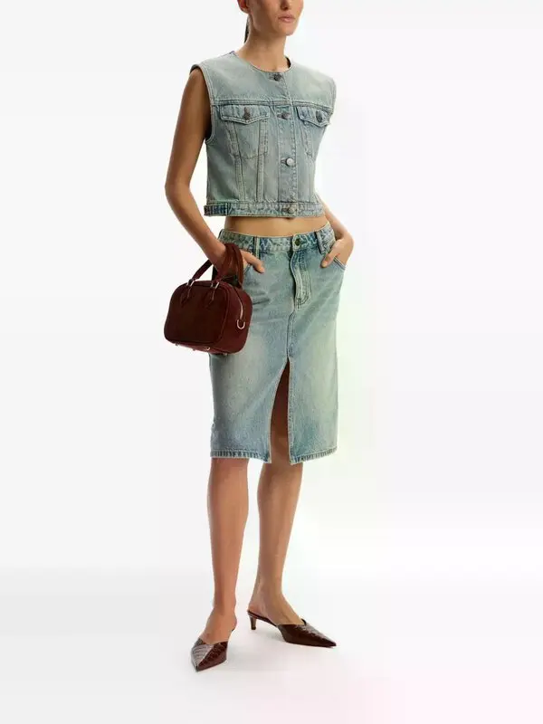 12 STOREEZ Button-up Denim Gilet