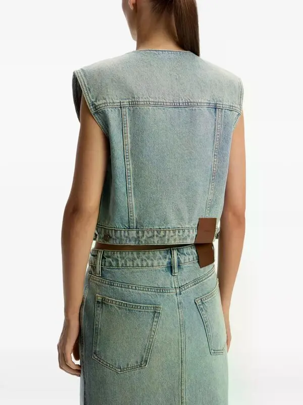 12 STOREEZ Button-up Denim Gilet