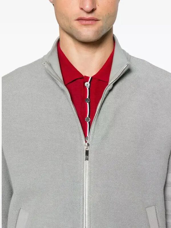Thom Browne 4-bar Zip-up Sweatshirt
