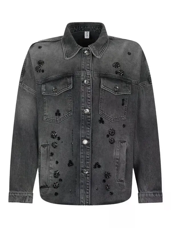 Liu Jo Rhinestone-embellished Denim Jacket
