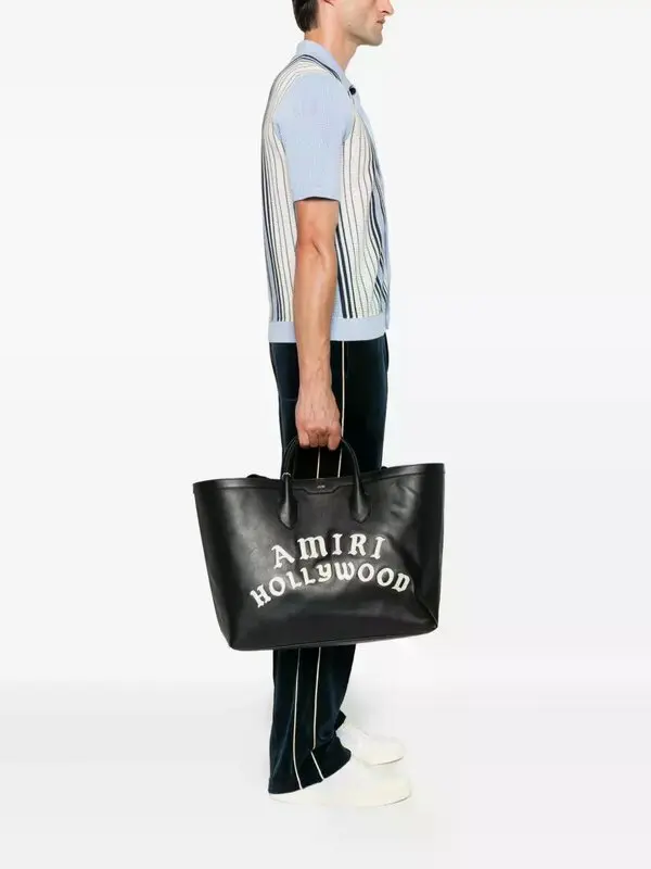 Amiri Hollywood Tote Bag In Black - 50% Off | Editorialist
