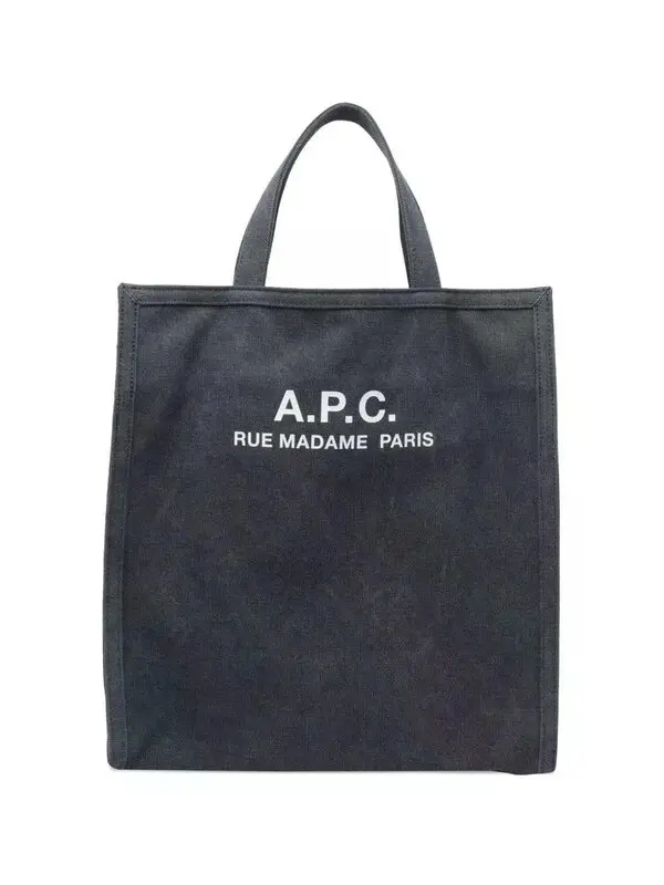 A.p.c. Recuperation Logo-print Tote Bag - Blue