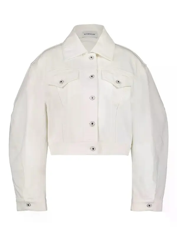 Givenchy Logo-patch Denim Jacket - White