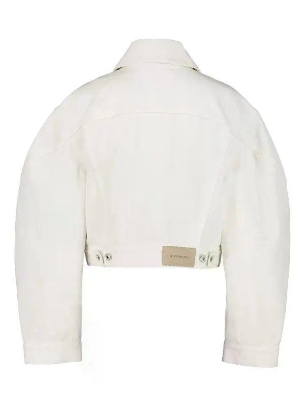 Givenchy Logo-patch Denim Jacket - White