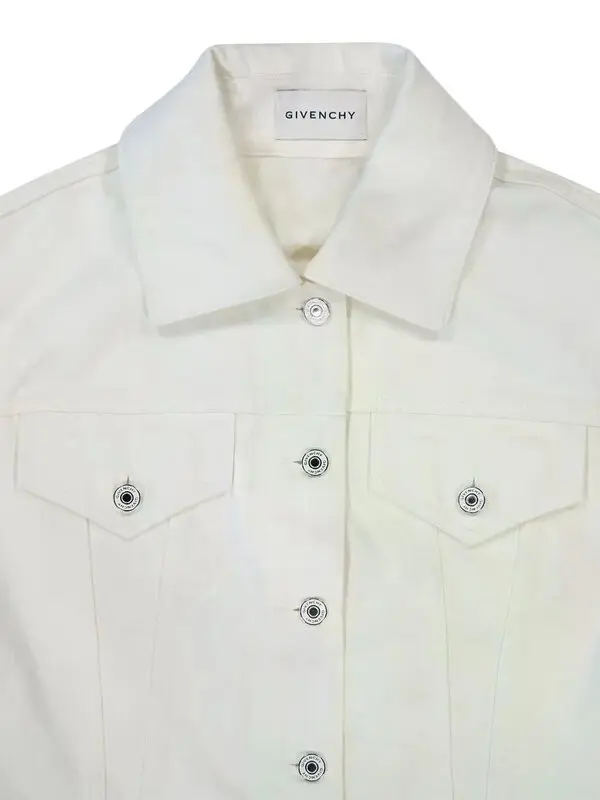 Givenchy Logo-patch Denim Jacket - White