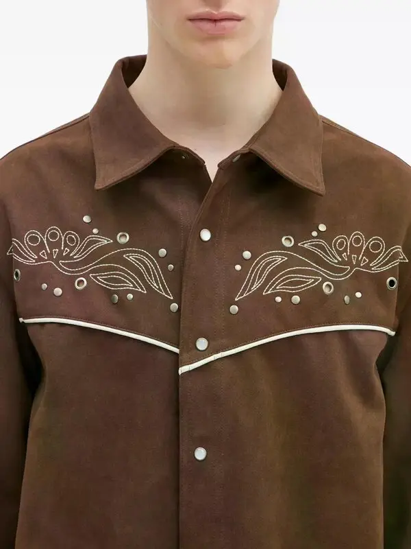 Andersson Bell Embroidered Yoke Shirt