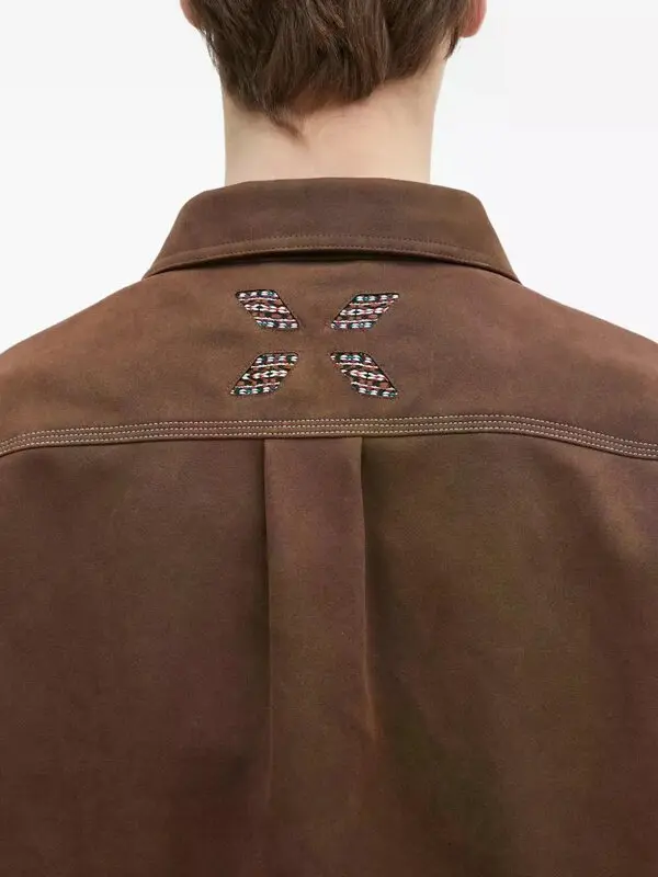 Andersson Bell Embroidered Yoke Shirt