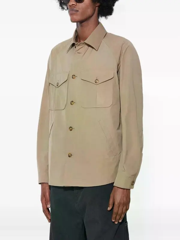 BARACUTA Patch-pocket Shirt Jacket
