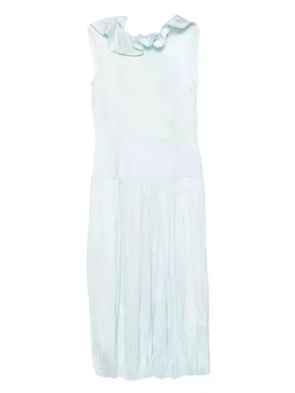 JIL SANDER Ruffled-neck Maxi Dress
