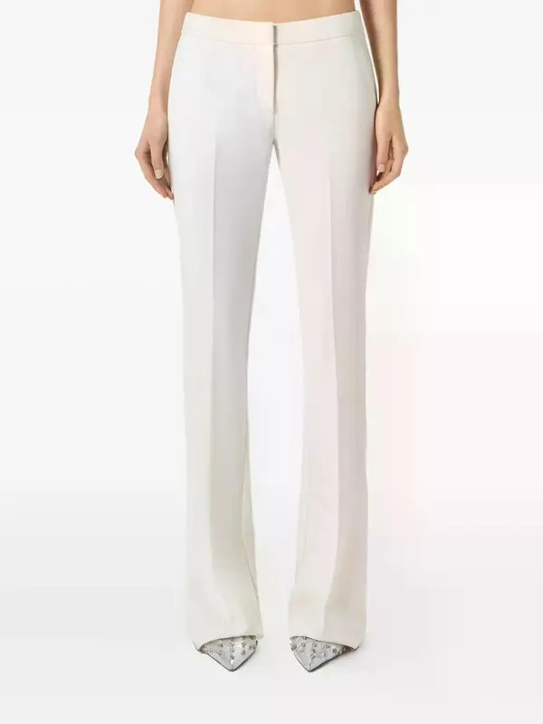 Blumarine Twill Flared Trousers