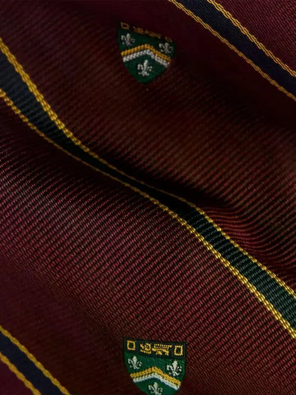 Polo Ralph Lauren Striped Crest Tie - Red