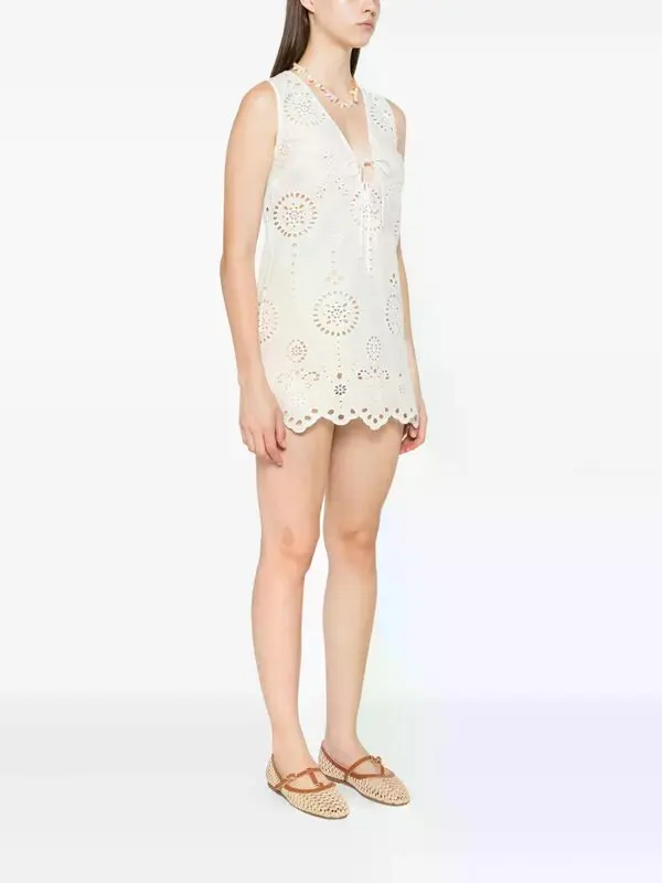 Matteau Broderie Anglaise Mini Dress