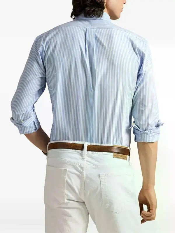 Polo Ralph Lauren Striped Long-sleeve Shirt - Blue