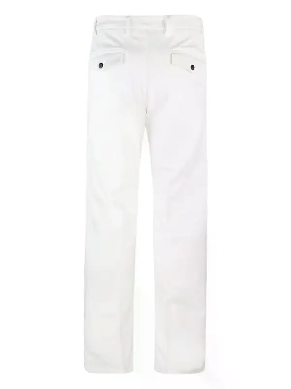 Eleventy Button-fastening Cotton-blend Trousers