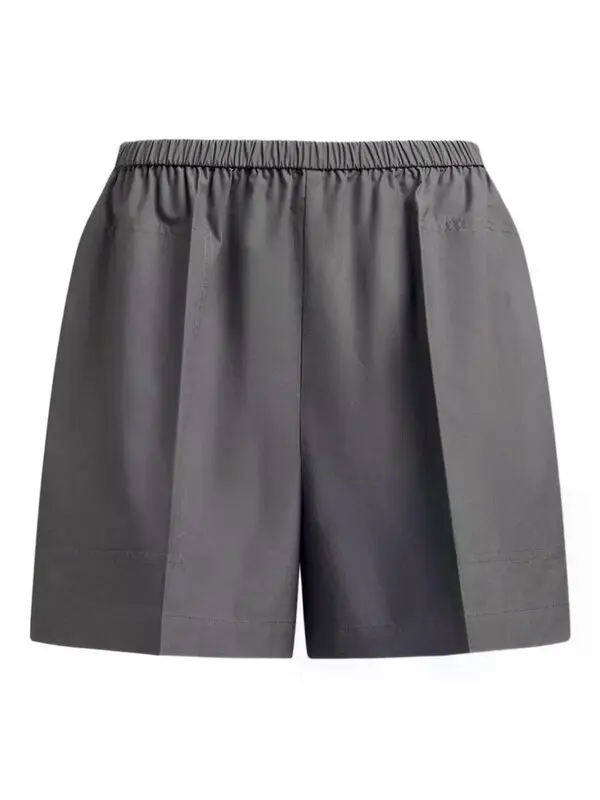 12 STOREEZ Cotton Mini Shorts - Grey