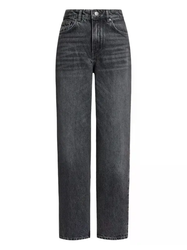 12 STOREEZ High-rise Straight-leg Jeans