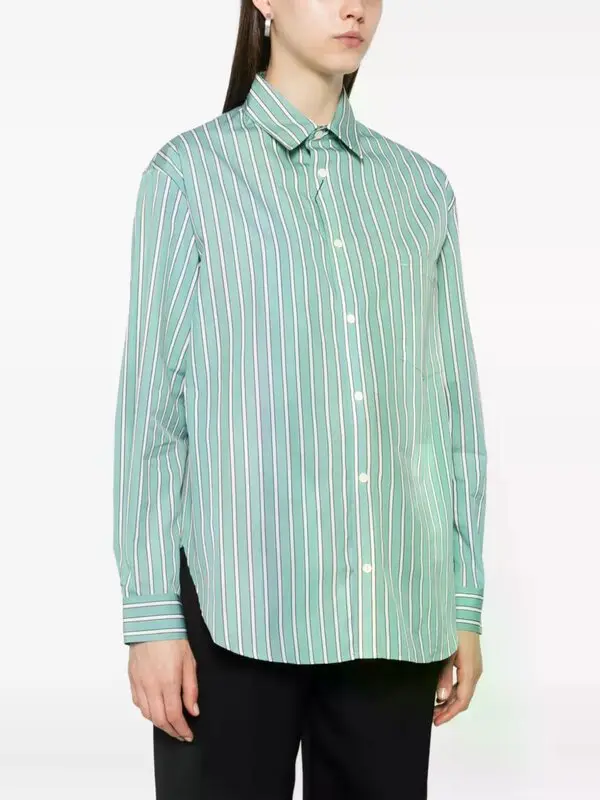 Matteau Striped Shirt - Green