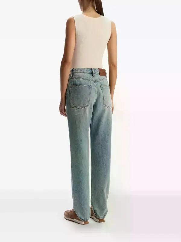 12 STOREEZ High-rise Straight-leg Jeans