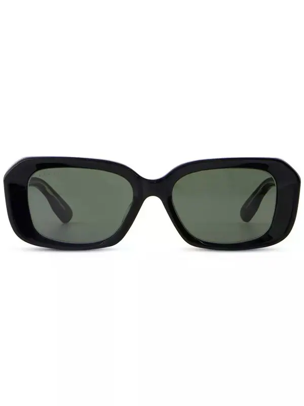 Gucci Double G Square-frame Sunglasses - Black