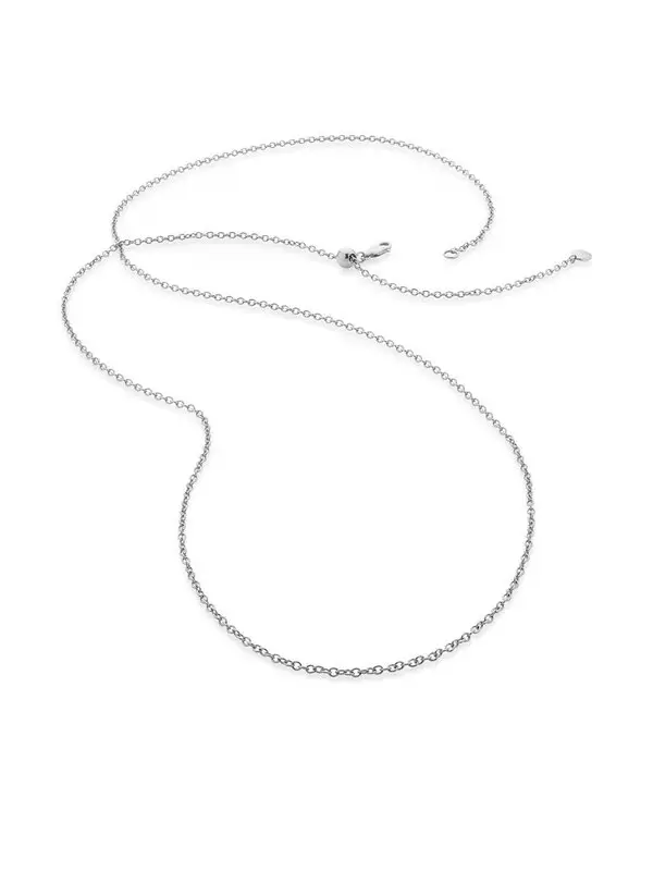 Monica Vinader 32/81cm Adjuster Rolo Chain - Silver