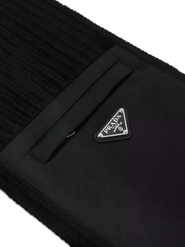 Prada Ribbed Pocket Scarf