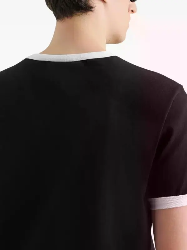 Dolce & Gabbana Cotton T-shirt With Flocked Print - Black