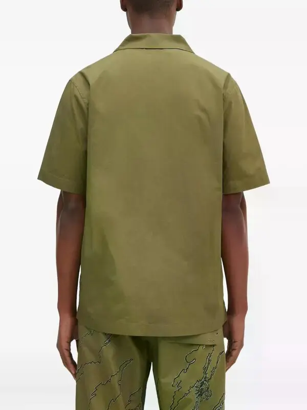MAHARISHI Dragon-embroidered Short-sleeve Shirt