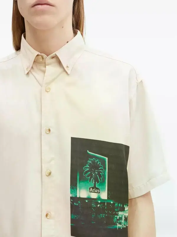 Aries Graphic-print Short-sleeve Shirt