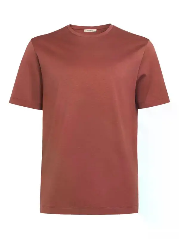 12 STOREEZ Short-sleeve Crew-neck T-shirt - Brown