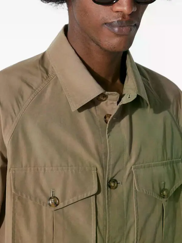 BARACUTA Patch-pocket Shirt Jacket