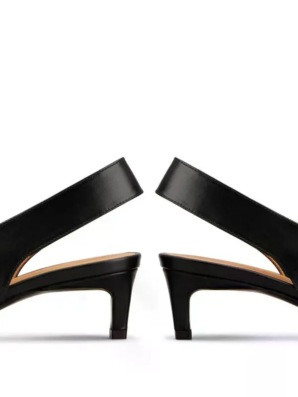 TOD'S Leather Slingback Pumps - Black