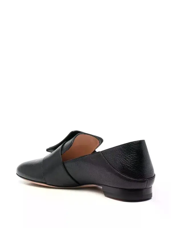 Bally Janelle Buckled Leather Loafers