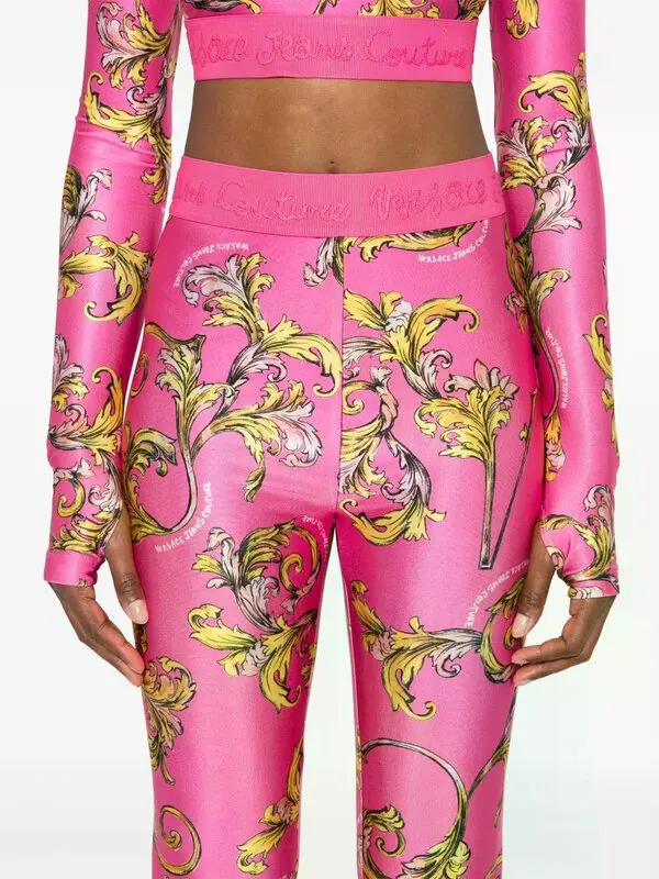 Versace Barocco-print Leggings