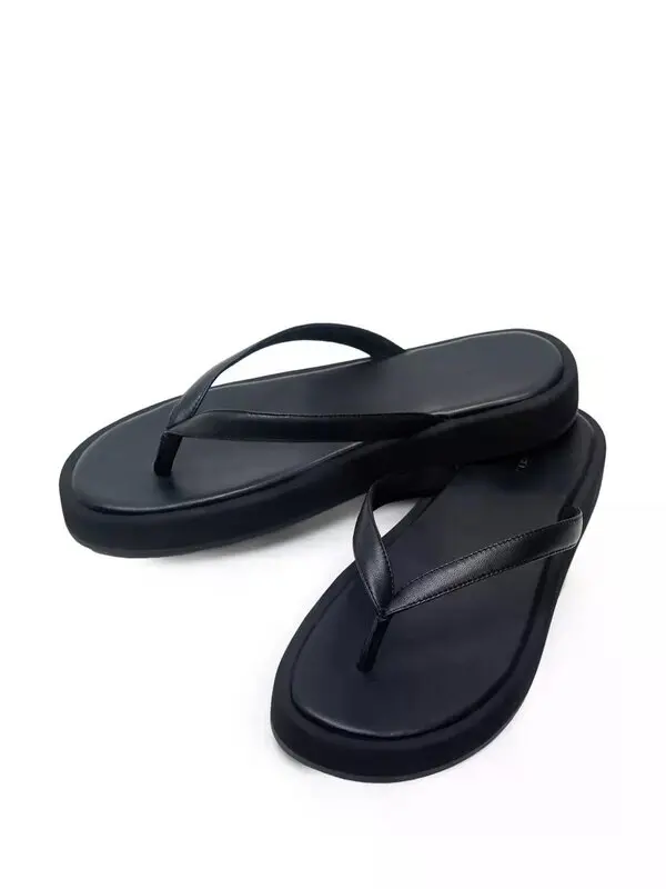12 STOREEZ Leather Thong Flip Flops