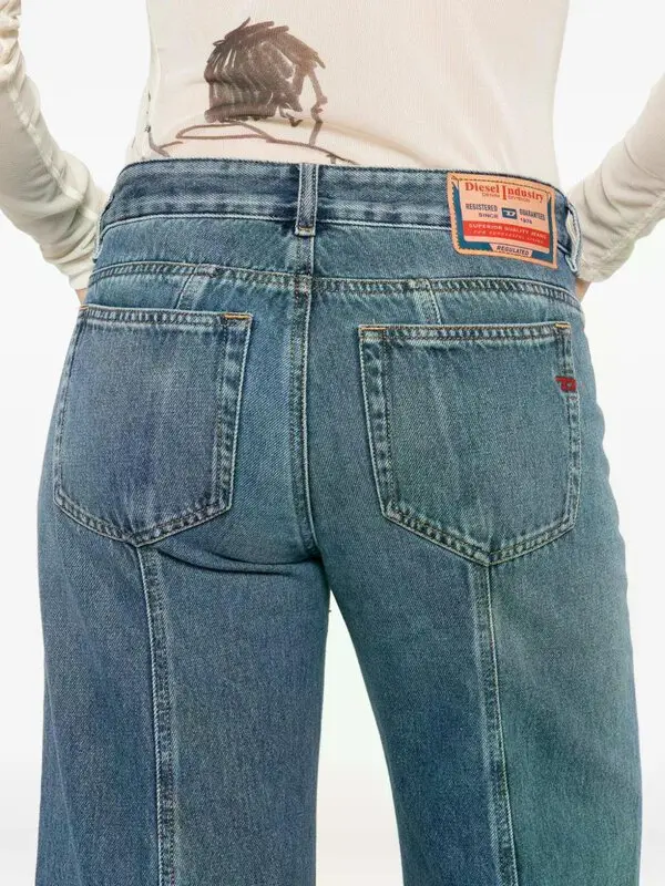 DIESEL® D-akii Panelled Jeans - Blue