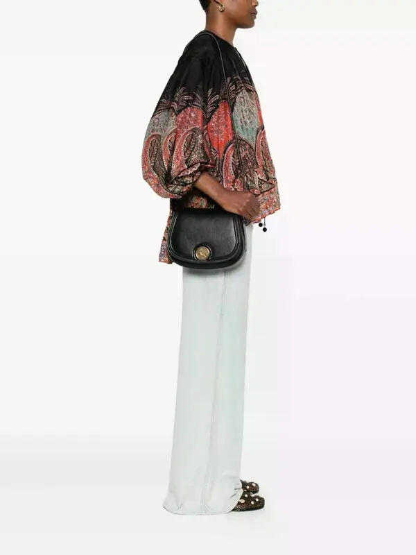 Chloé Horse Medal Leather Crossbody Bag