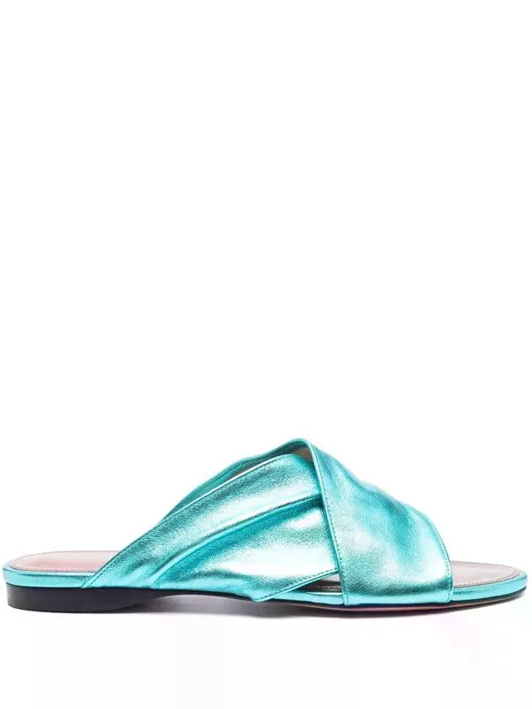 Paris Texas Rose Leather Sandals