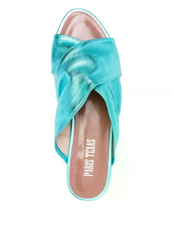 Paris Texas Rose Leather Sandals