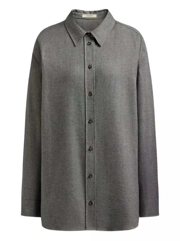 12 STOREEZ Button-up Shirt - Grey