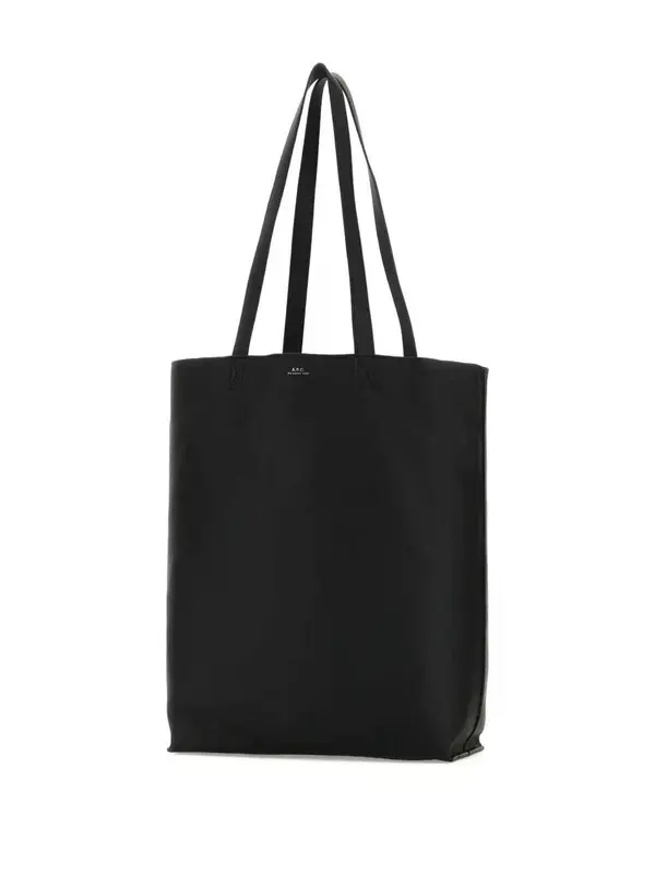 A.p.c. Maiko Leather Tote Bag - Black