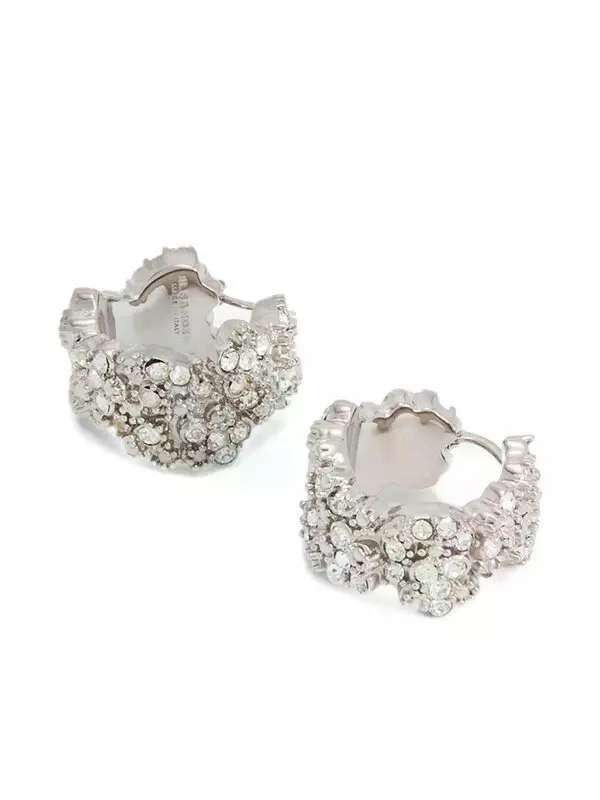 JIL SANDER Zircon-embellished Hoop Earrings