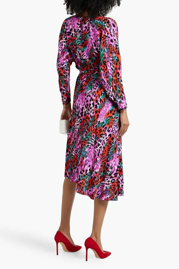 Diane Von Furstenberg Eloise Printed Midi Dress - Blue