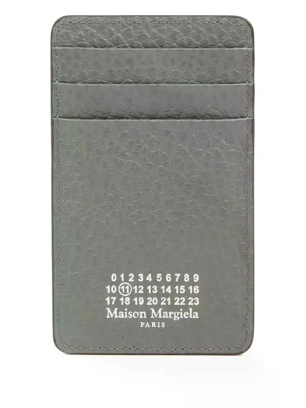 MAISON MARGIELA Leather Card Holder - Grey