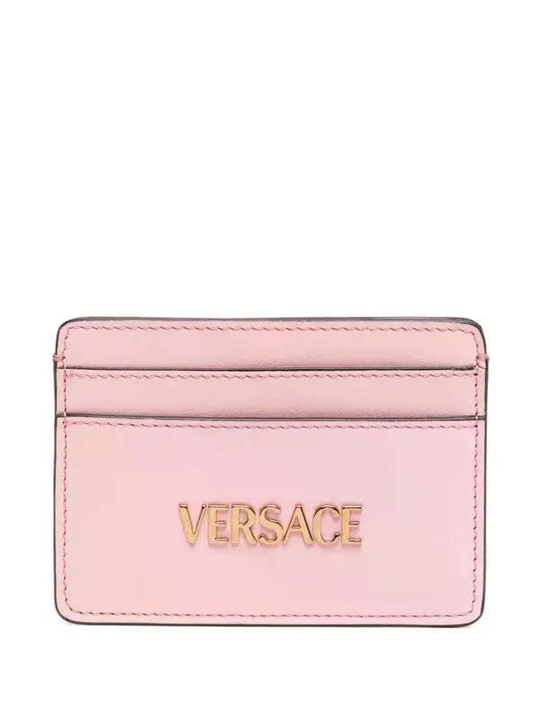Versace Logo-tag Card Holder - Pink