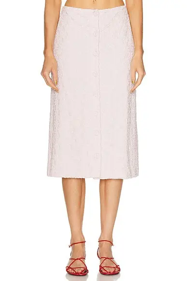 JIL SANDER 3d Flower Skirt