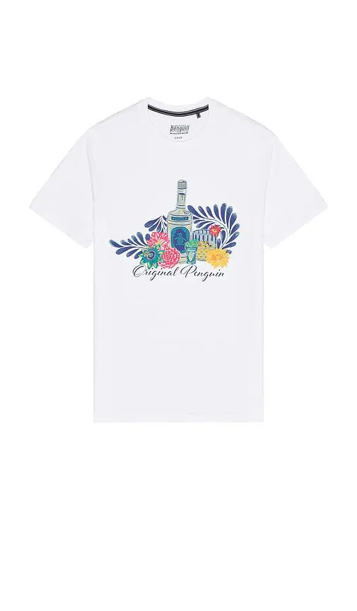 ORIGINAL PENGUIN Graphic Tee In White