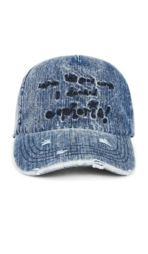 JUNGLES Euphoria Denim Cap - Distressed Denim