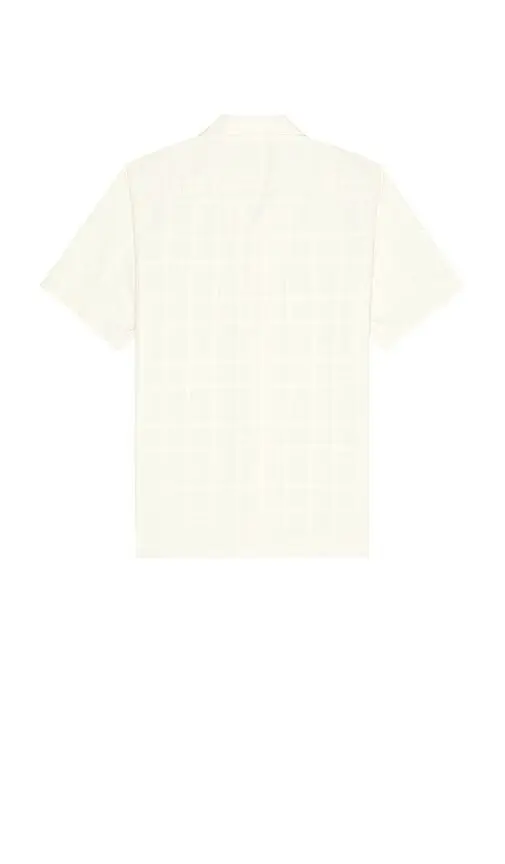 ORIGINAL PENGUIN Dobby Check Camp Shirt In Cream